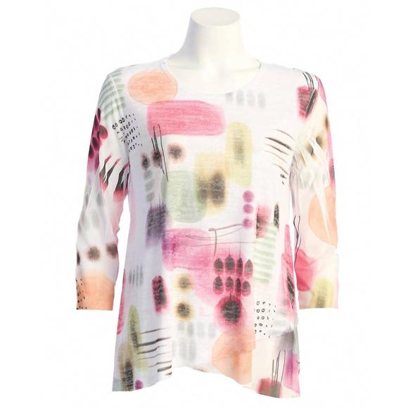 Jess & Jane | Tops | New Jess Jane Womens Verona Burnout Mesh Contrast ...